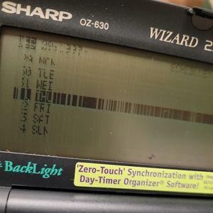 Sharp | Other | Sharp Wizard Oz63 Black 256 Kb Personal Information ...